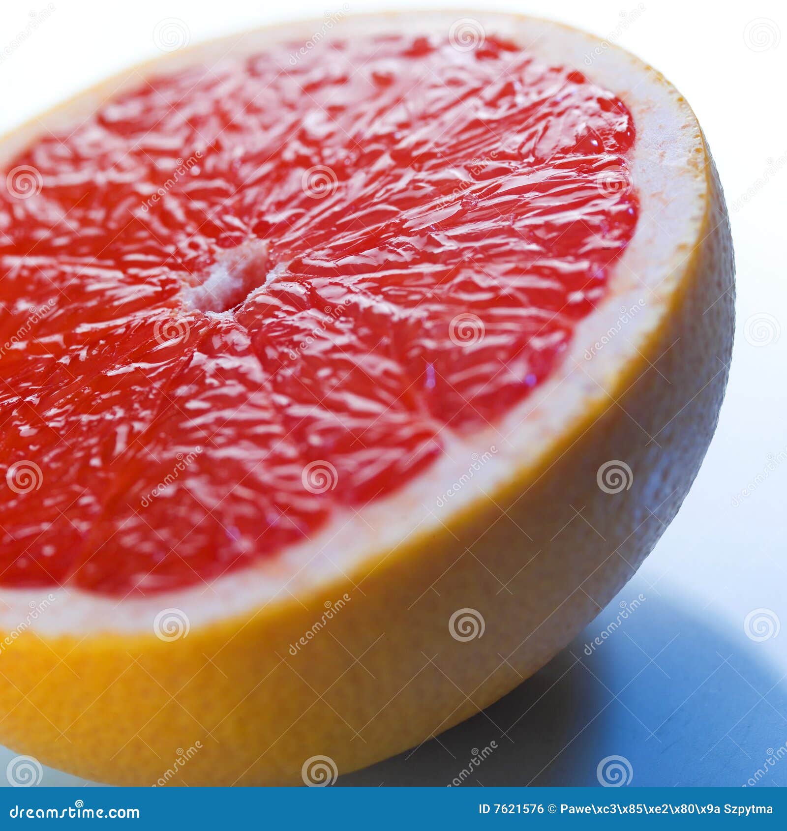 Grapefruit slice stock photo. Image of circle, blue, fresh - 7621576