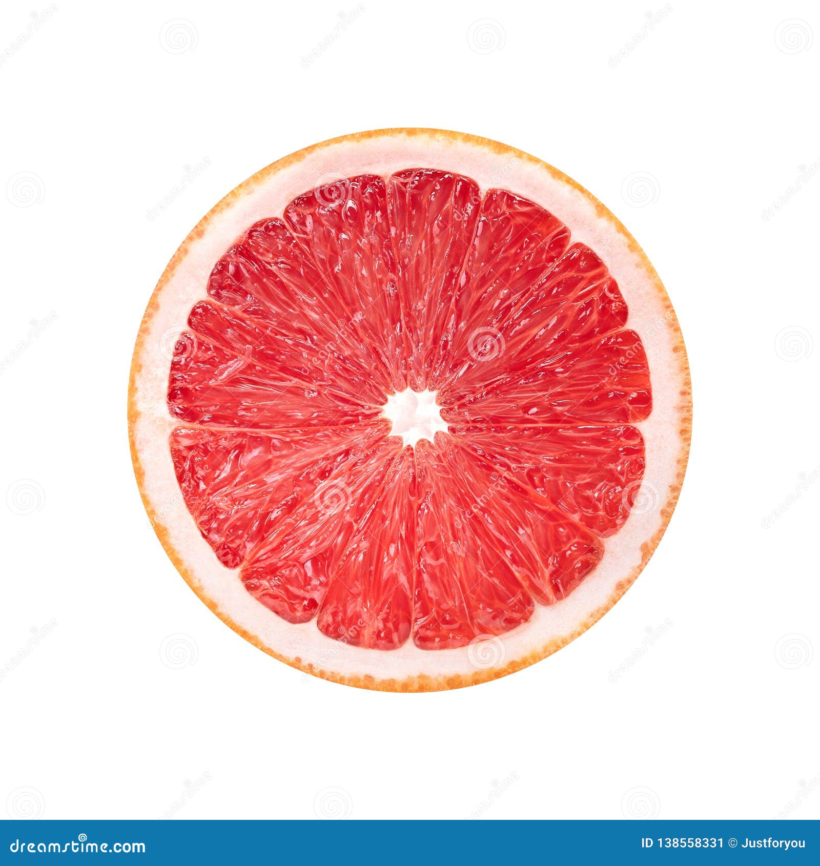 Grapefruit slice fruit stock image. Image of cutout - 138558331