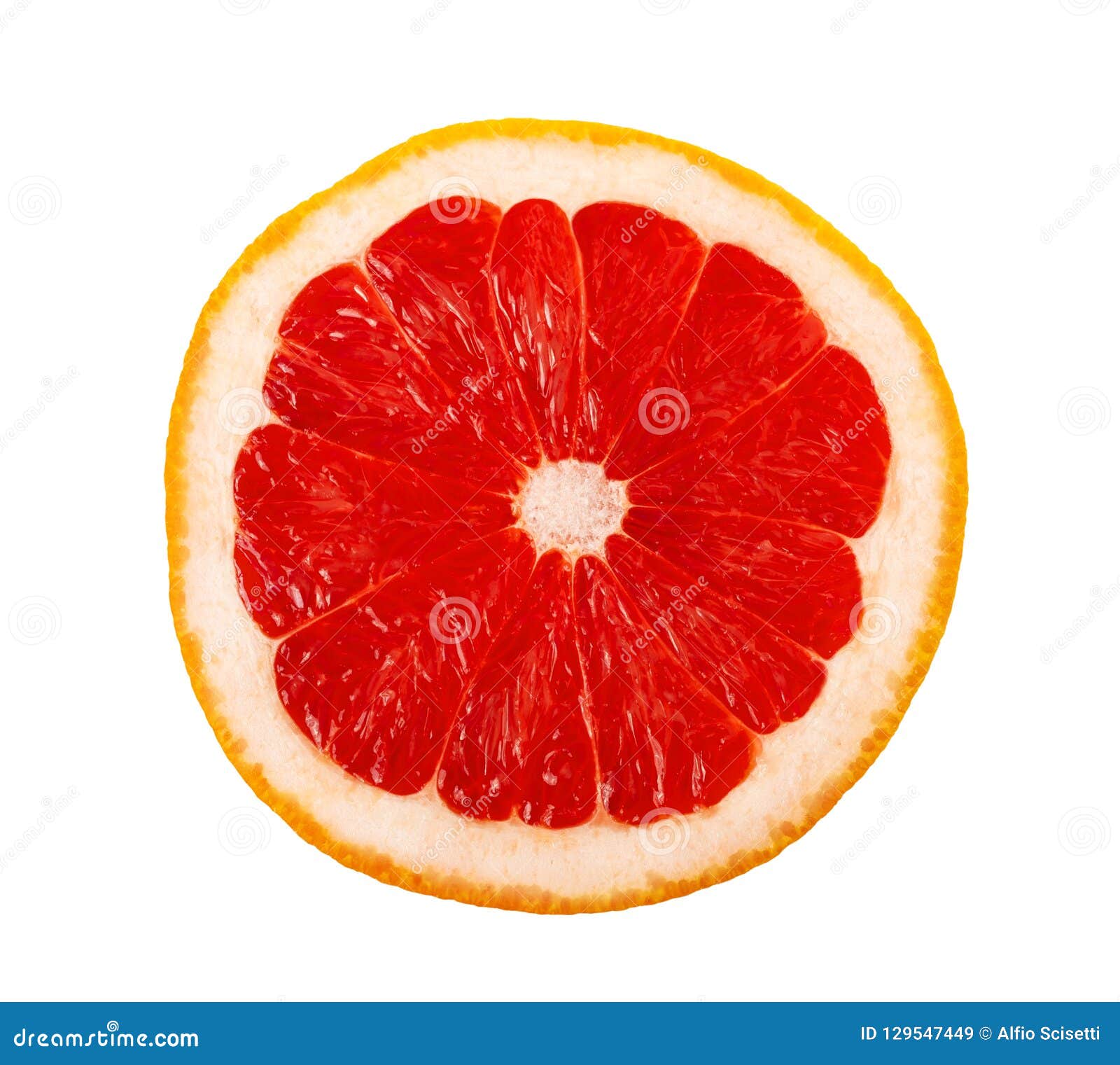Grapefruit slice stock image. Image of fresh, halved - 129547449
