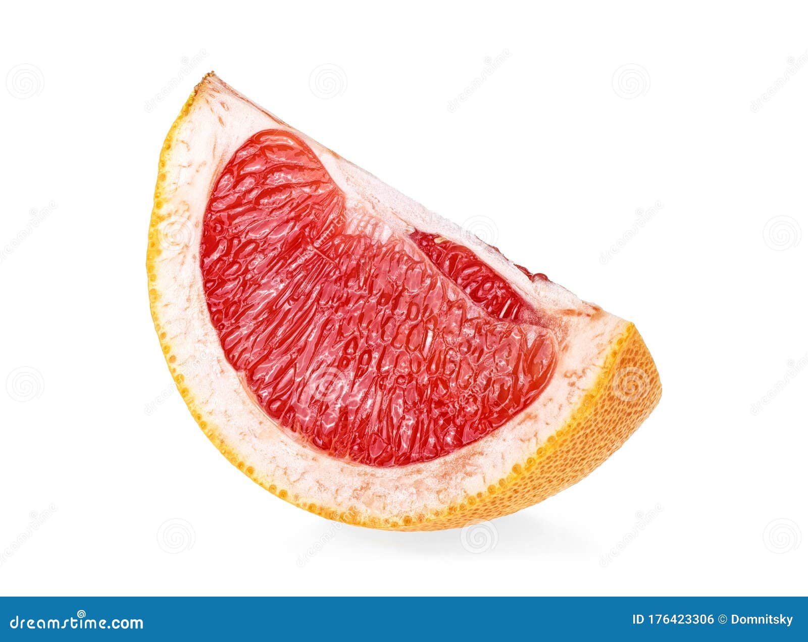 Grapefruit Slice Isolated on White Background Stock Photo - Image of ...