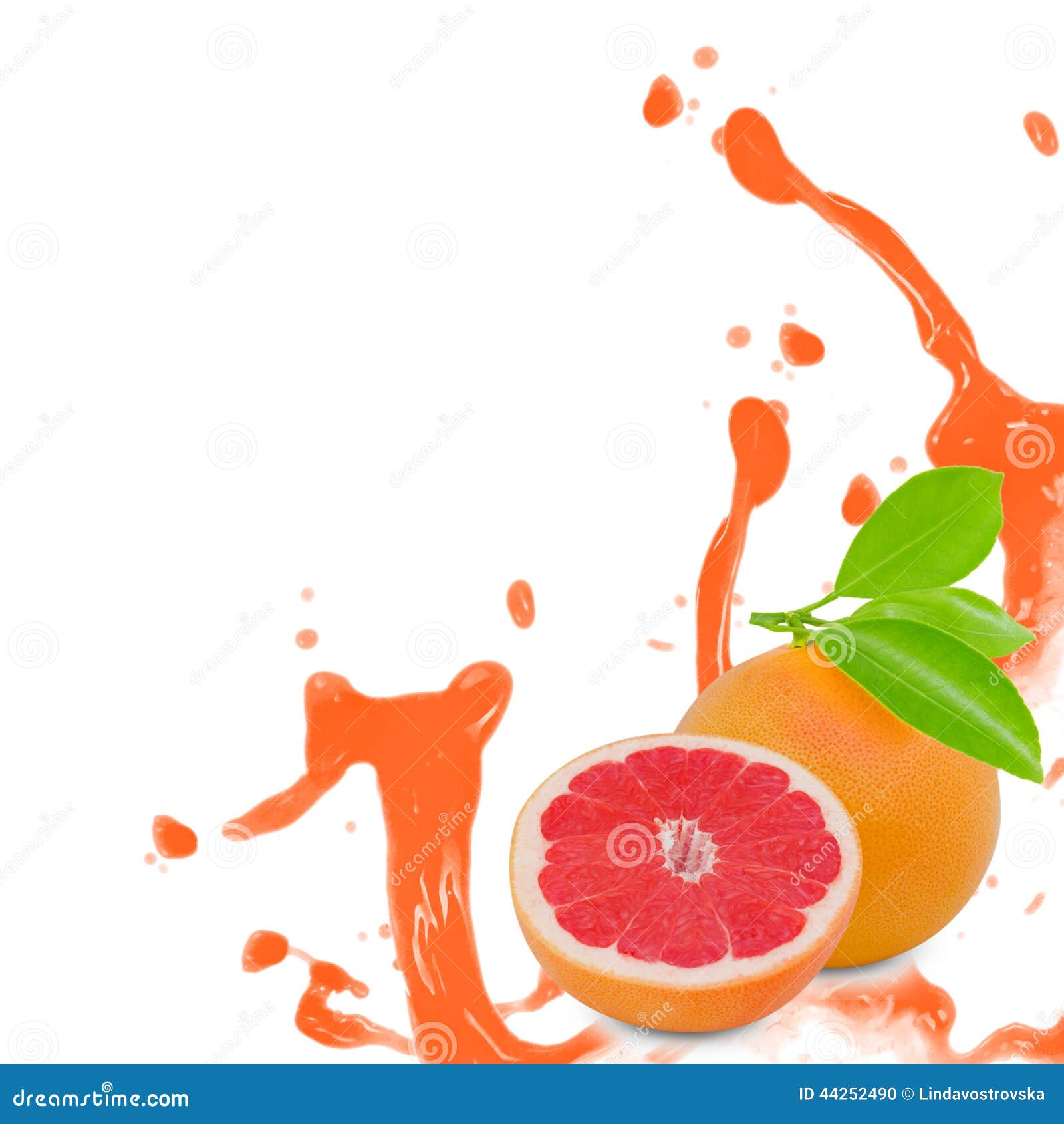 Grapefruit splash stock photo. Image of flowing, drink - 44252490