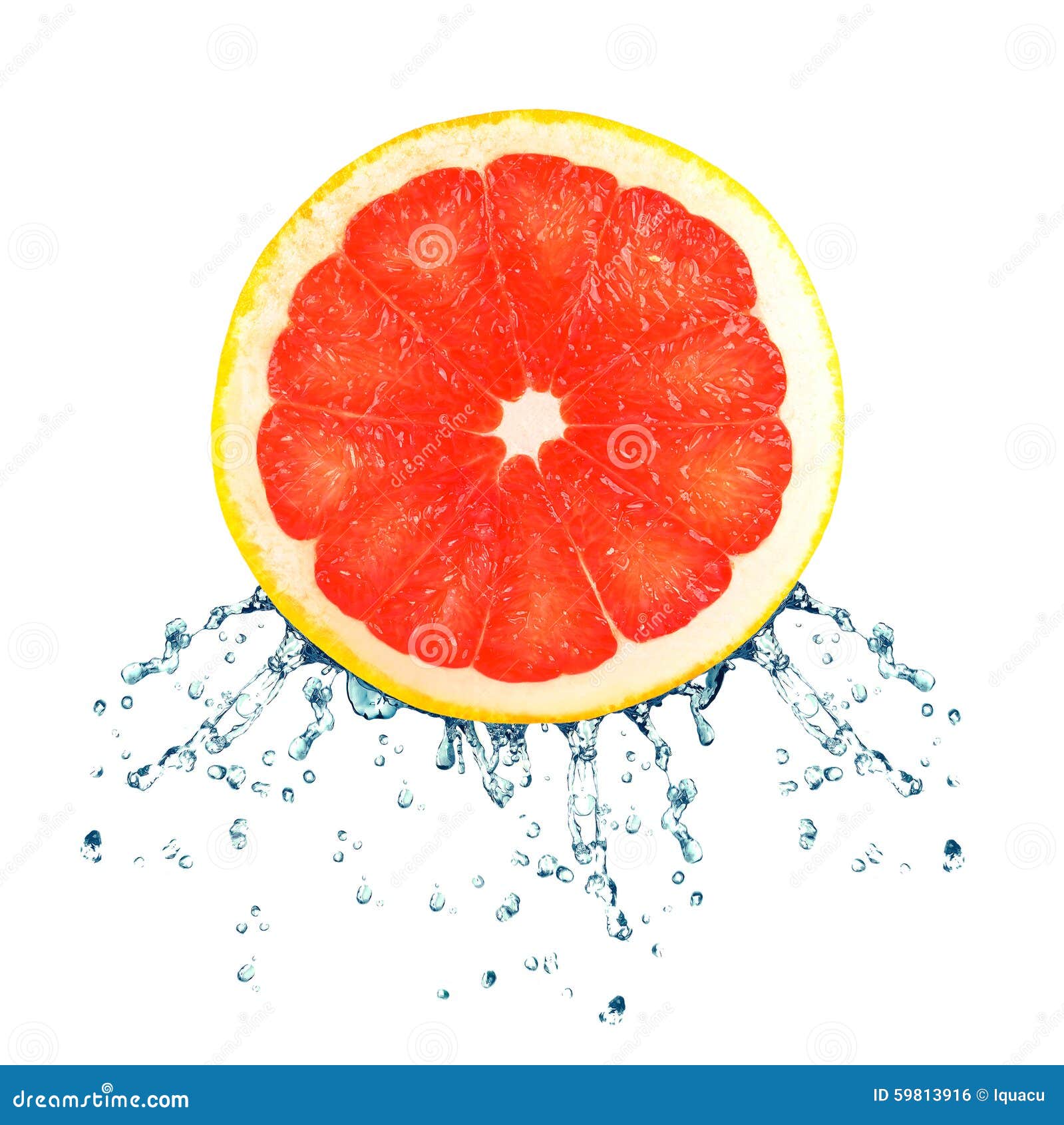 Grapefruit splash stock photo. Image of organic, slice - 59813916