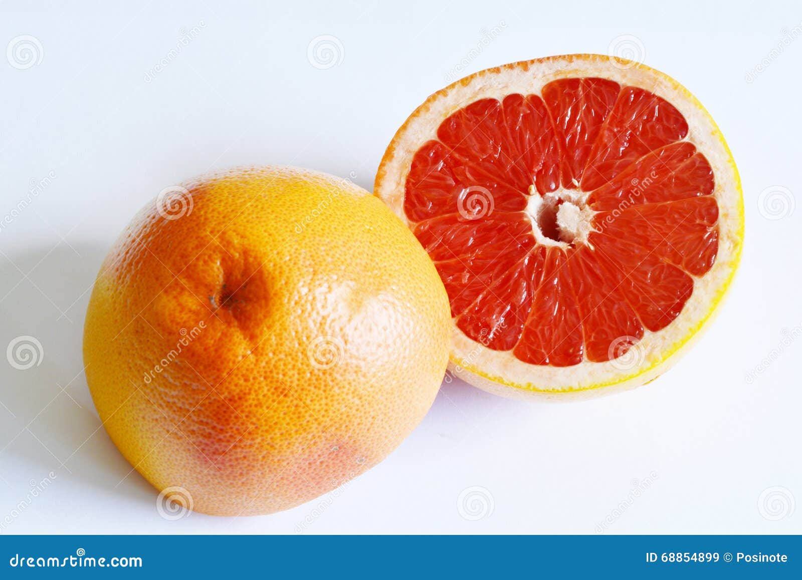 Grapefruit with White Background Stock Image - Image of yellow, slice ...