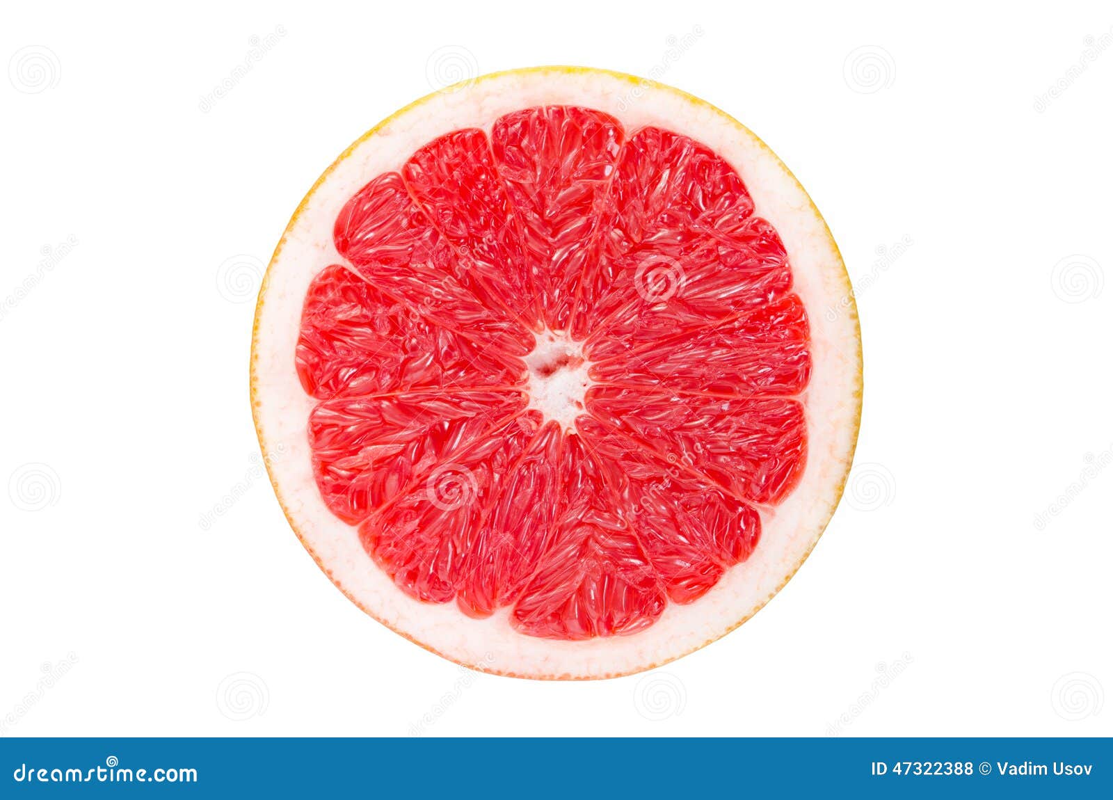 Grapefrukt Isolerad Skivawhite Arkivfoto - Bild av efterrätt, rött ...