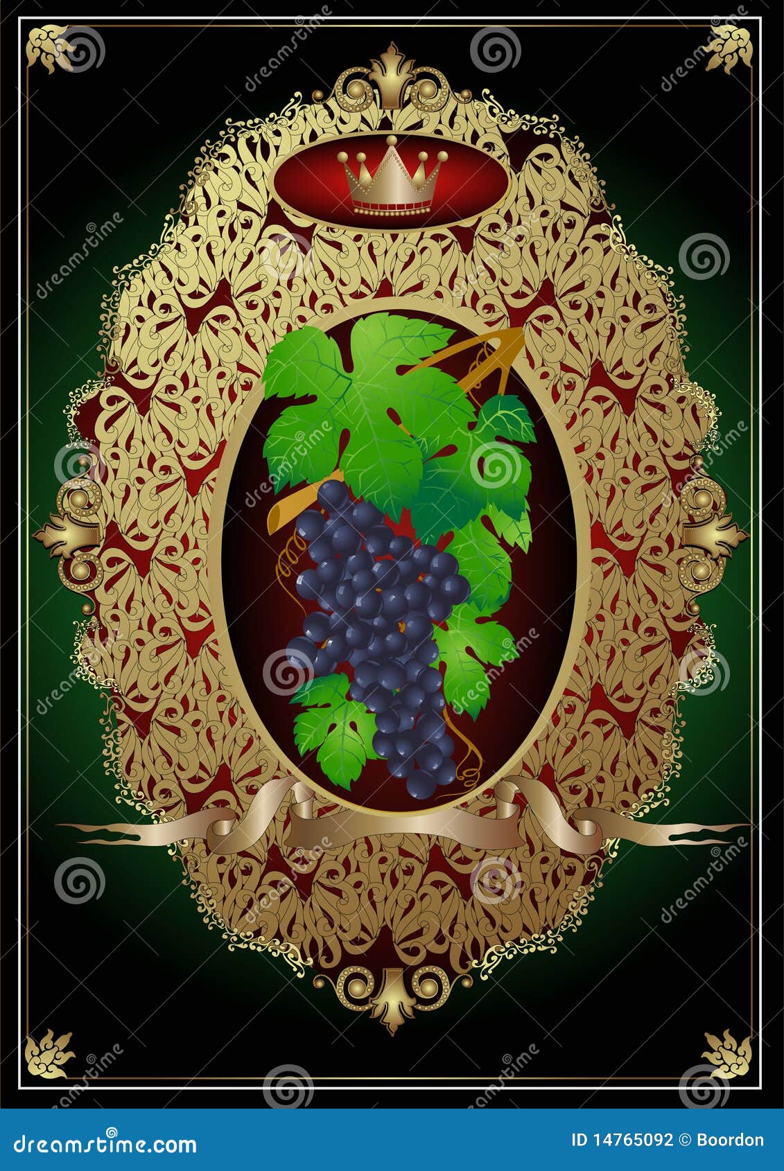Grapes advertising stock vector. Illustration of grapes - 14765092
