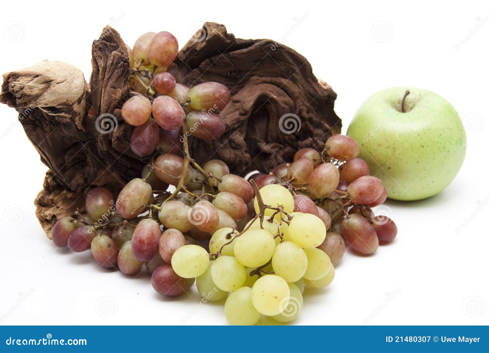 Grapes and apple stock image. Image of brightly, root - 21480307