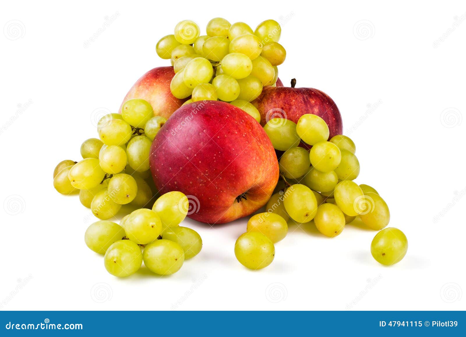 Grapes and apples stock image. Image of autumn, edible - 47941115