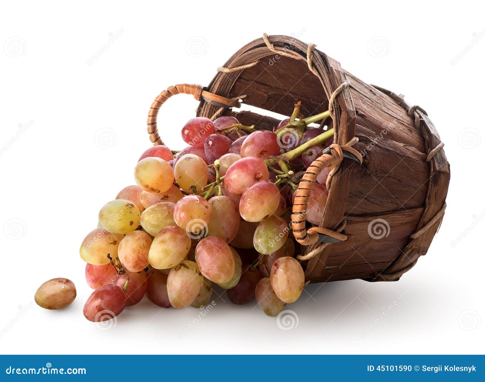 Grapes in a basket stock photo. Image of food, closeup - 45101590