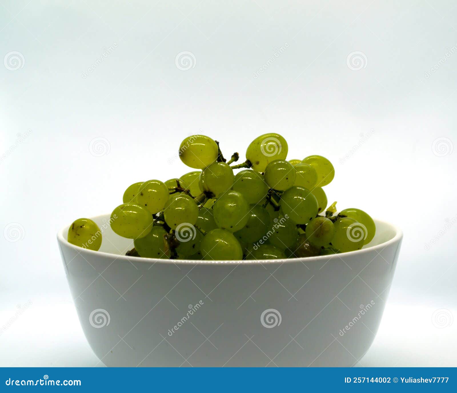 Grapes in a bowl stock photo. Image of white, view, nature - 257144002