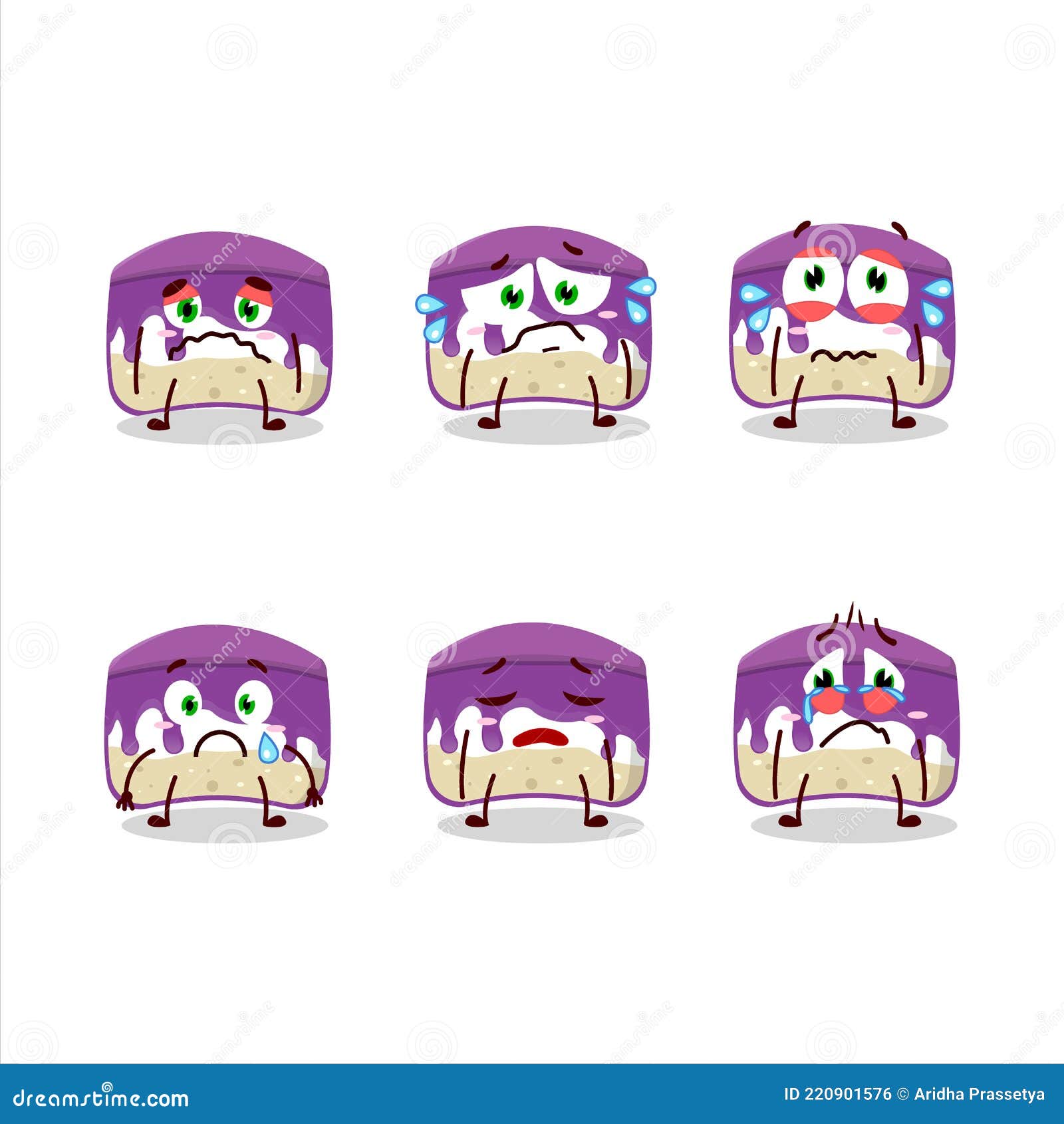 Crying Grapes Cartoon Character Emote Vector Illustration ...
