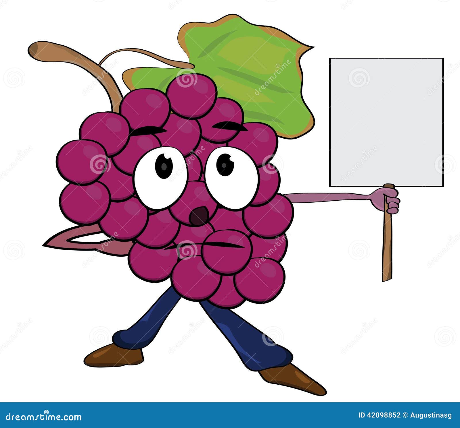 Grapes Cartoon Character Stock Illustration | CartoonDealer.com #42469600