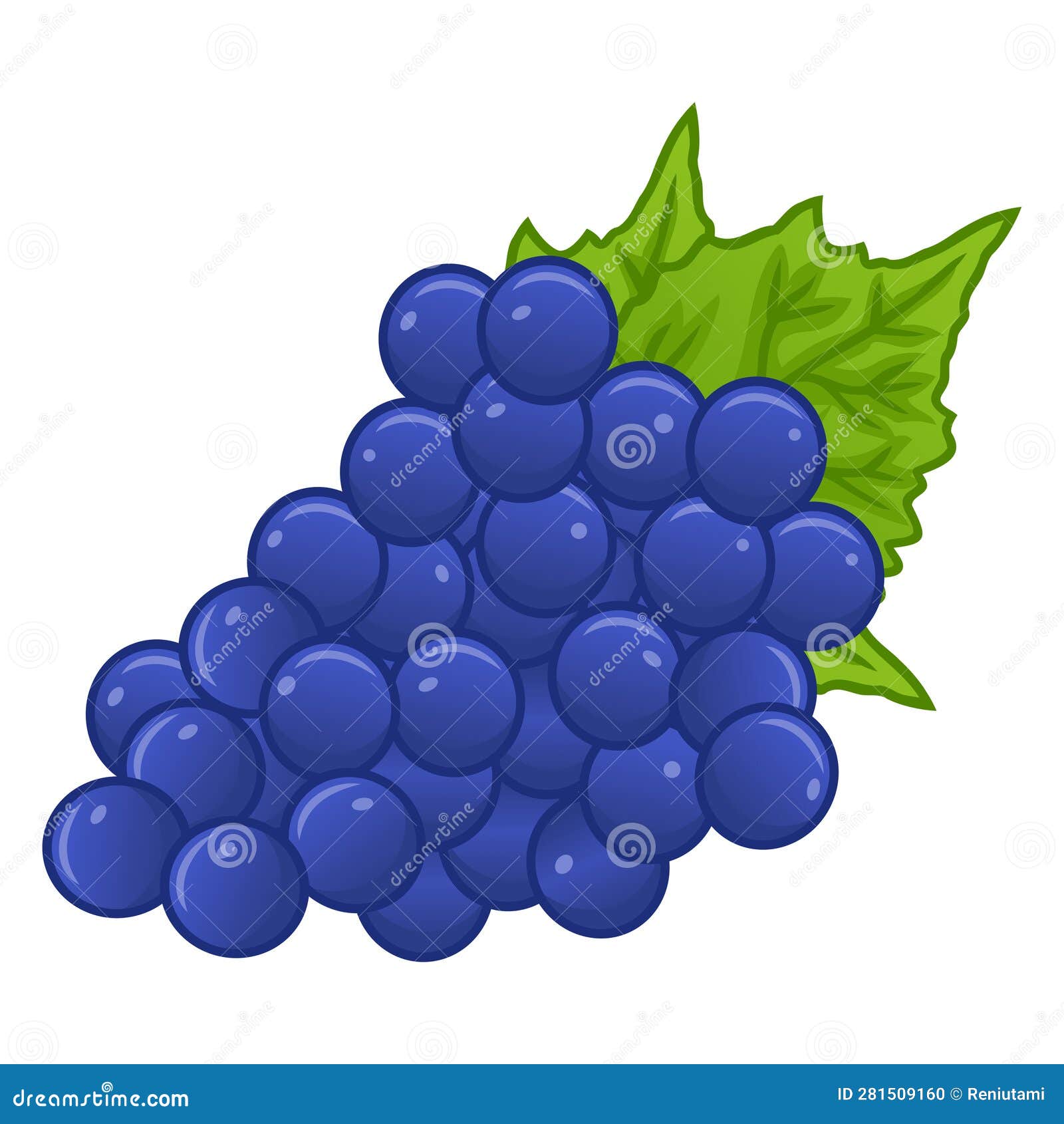 Grapes Cartoon Character Stock Illustration | CartoonDealer.com #42469615
