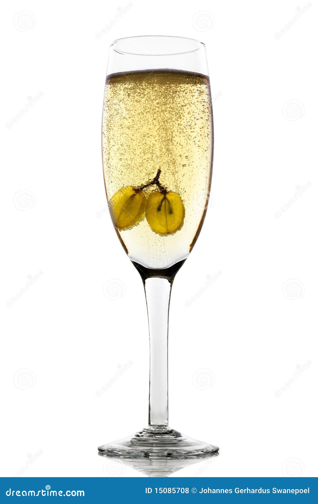 Grapes in champagne stock photo. Image of drink, submerged - 15085708