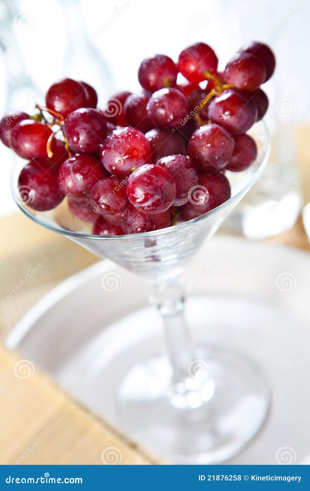 Grapes in a cocktail glass stock photo. Image of gourmet - 21876258