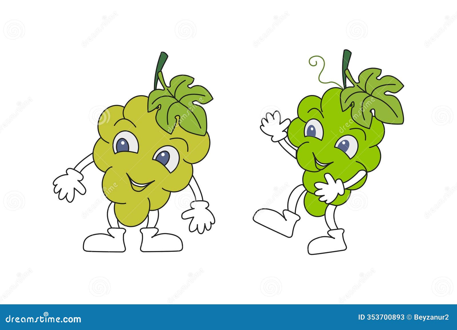 The grapes are dancing stock illustration. Illustration of delicious ...