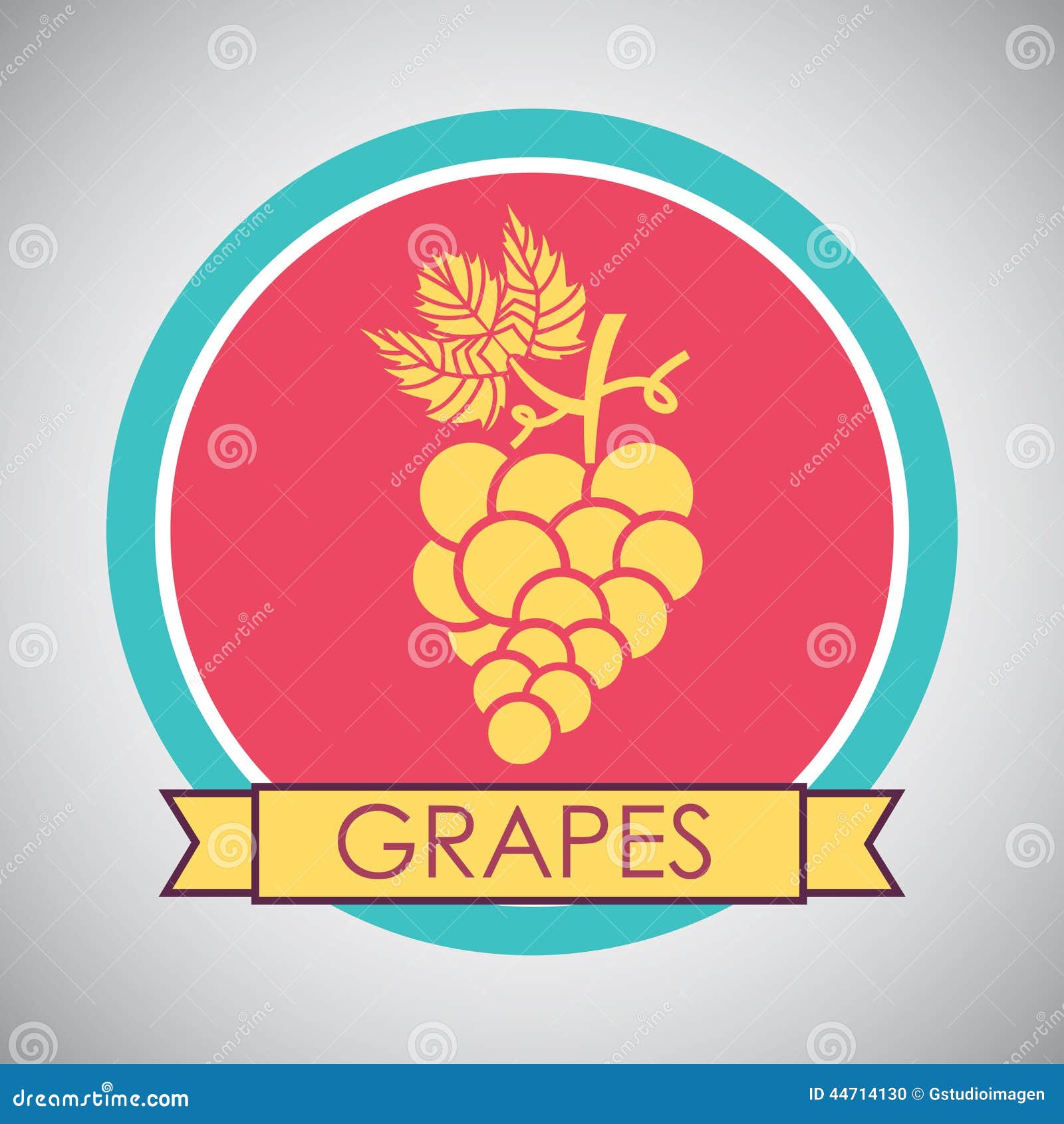 Grapes design stock vector. Illustration of icon, leaves - 44714130