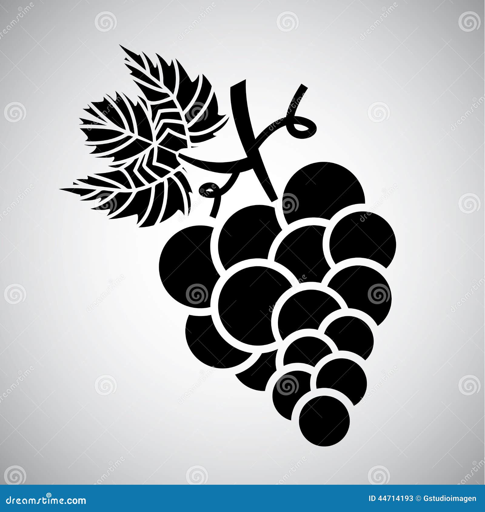 Grapes design stock vector. Illustration of natural, bunch - 44714193