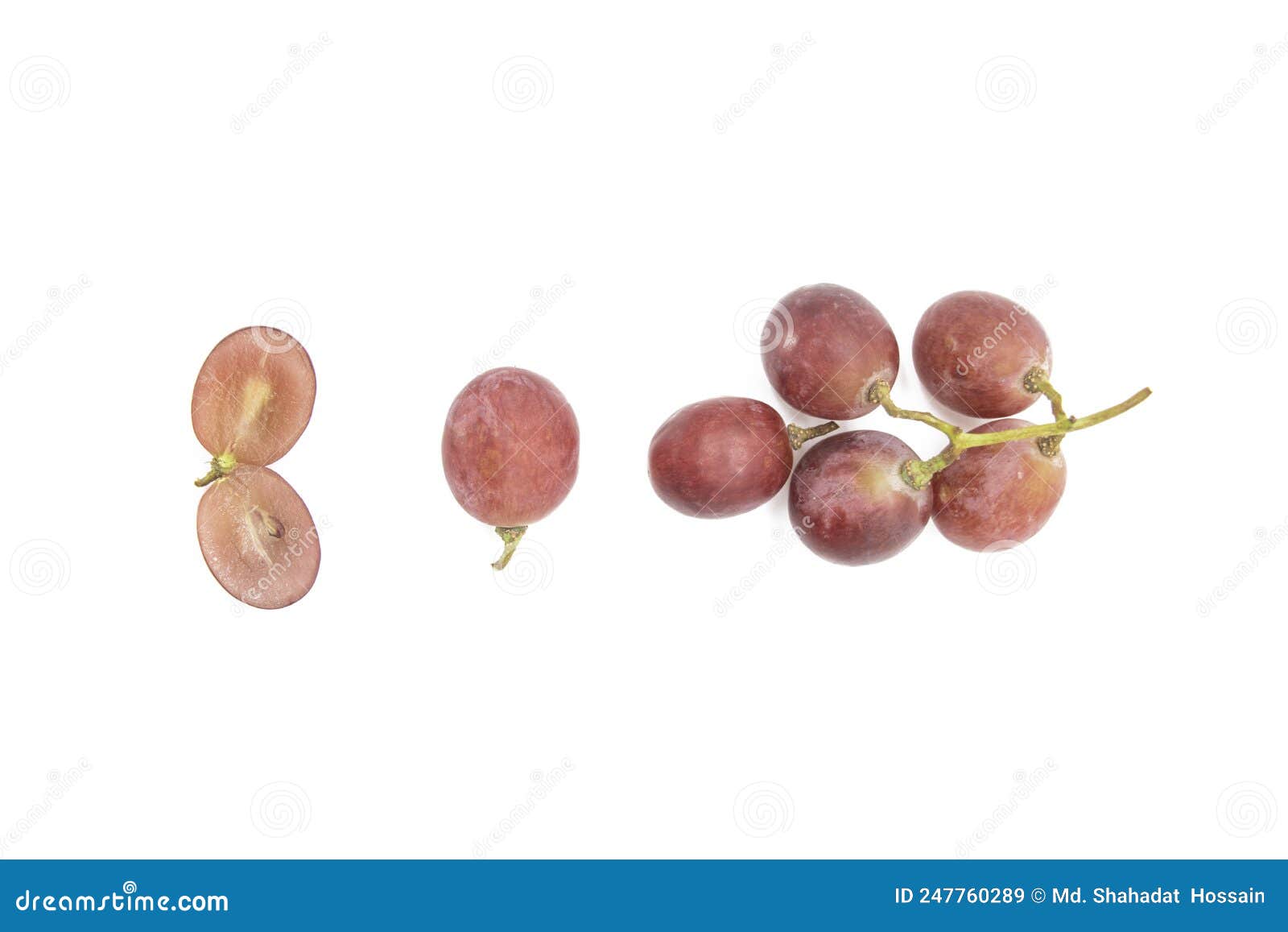Grapes Designed Isolated on White Stock Image - Image of isolated ...