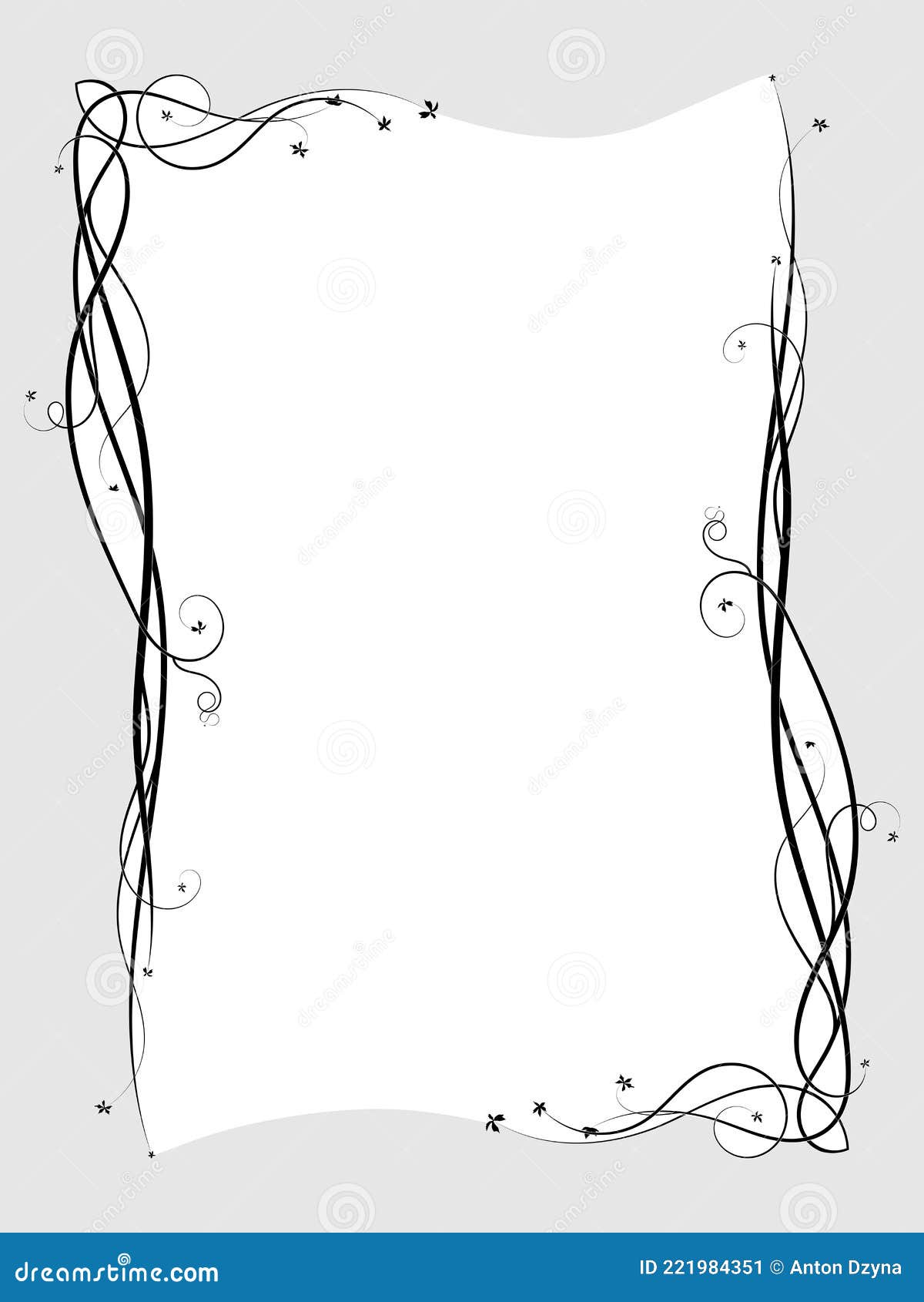 Grapes Frame Intertwining Plants. Sketch Doodle Vers Stock Vector ...
