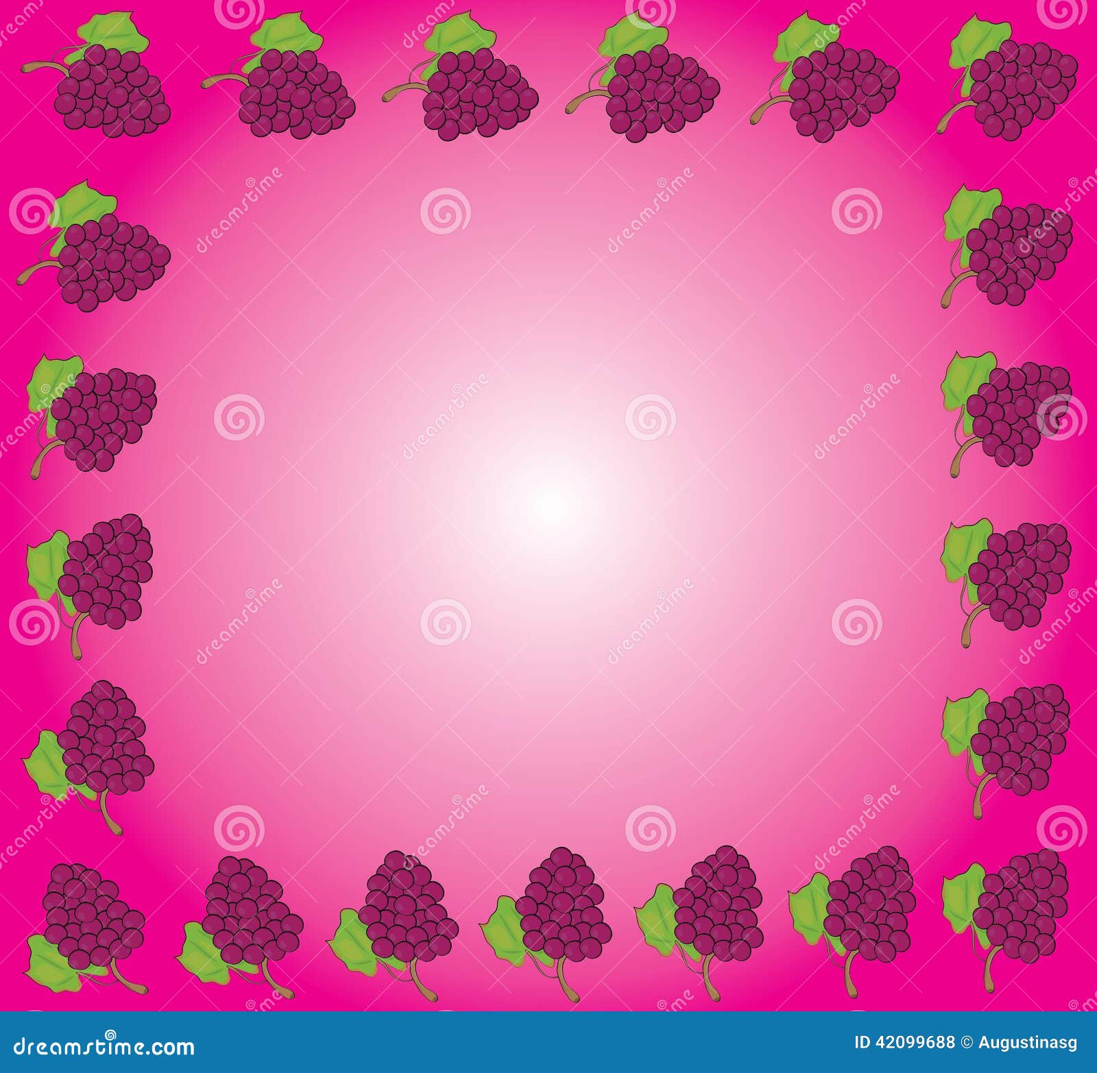 Grapes Frame Background Royalty-Free Cartoon | CartoonDealer.com #46821422