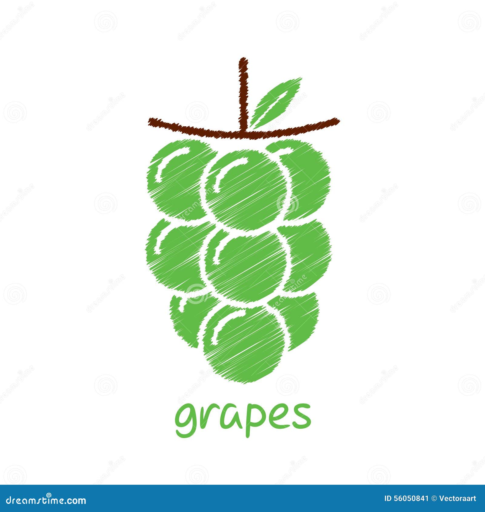 Grapes Fruit, Sketch Design Stock Vector - Illustration of branch ...