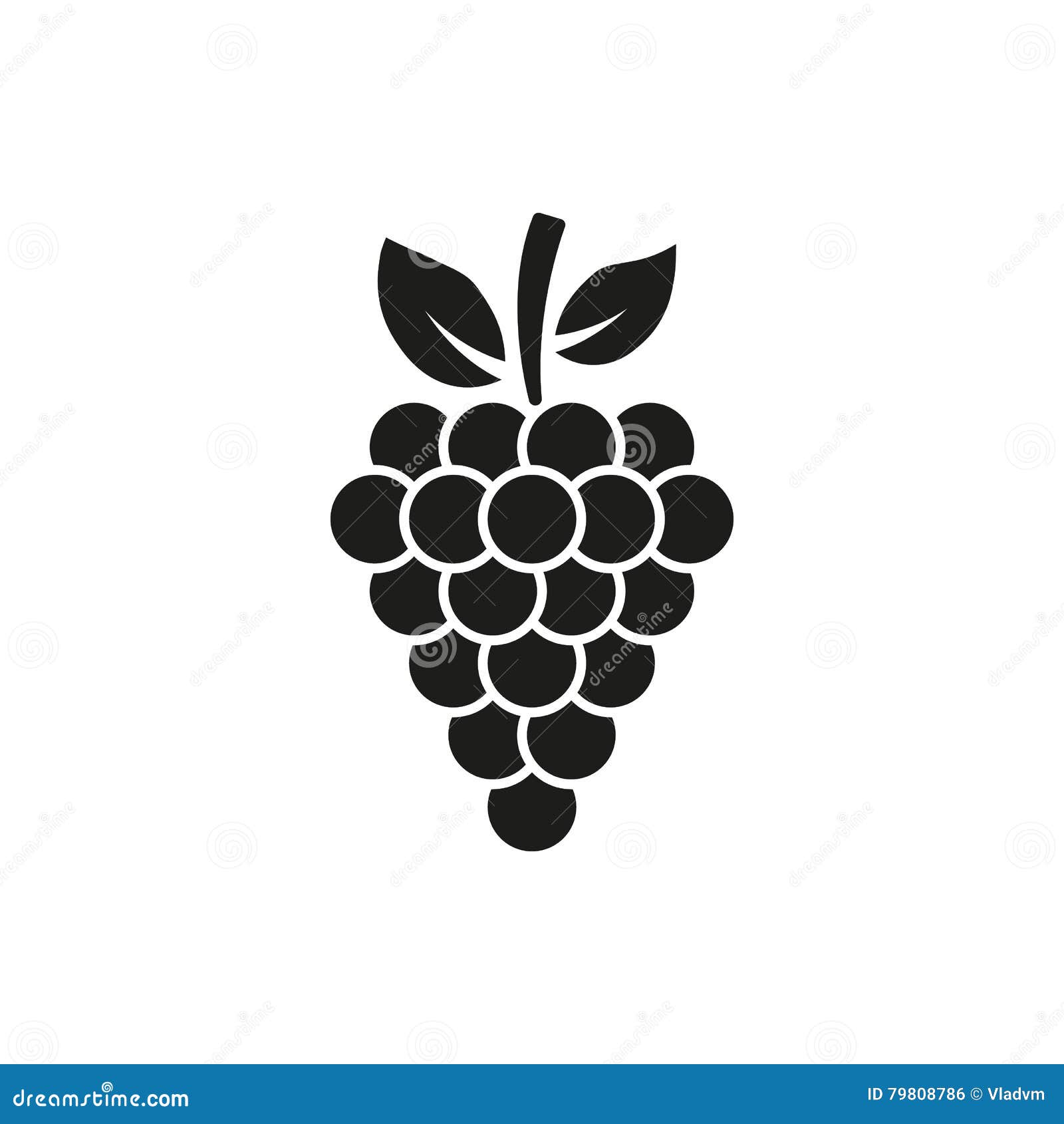 The Grapes Icon. Grape Symbol. UI. Web. Logo. Sign. Flat Design. App ...