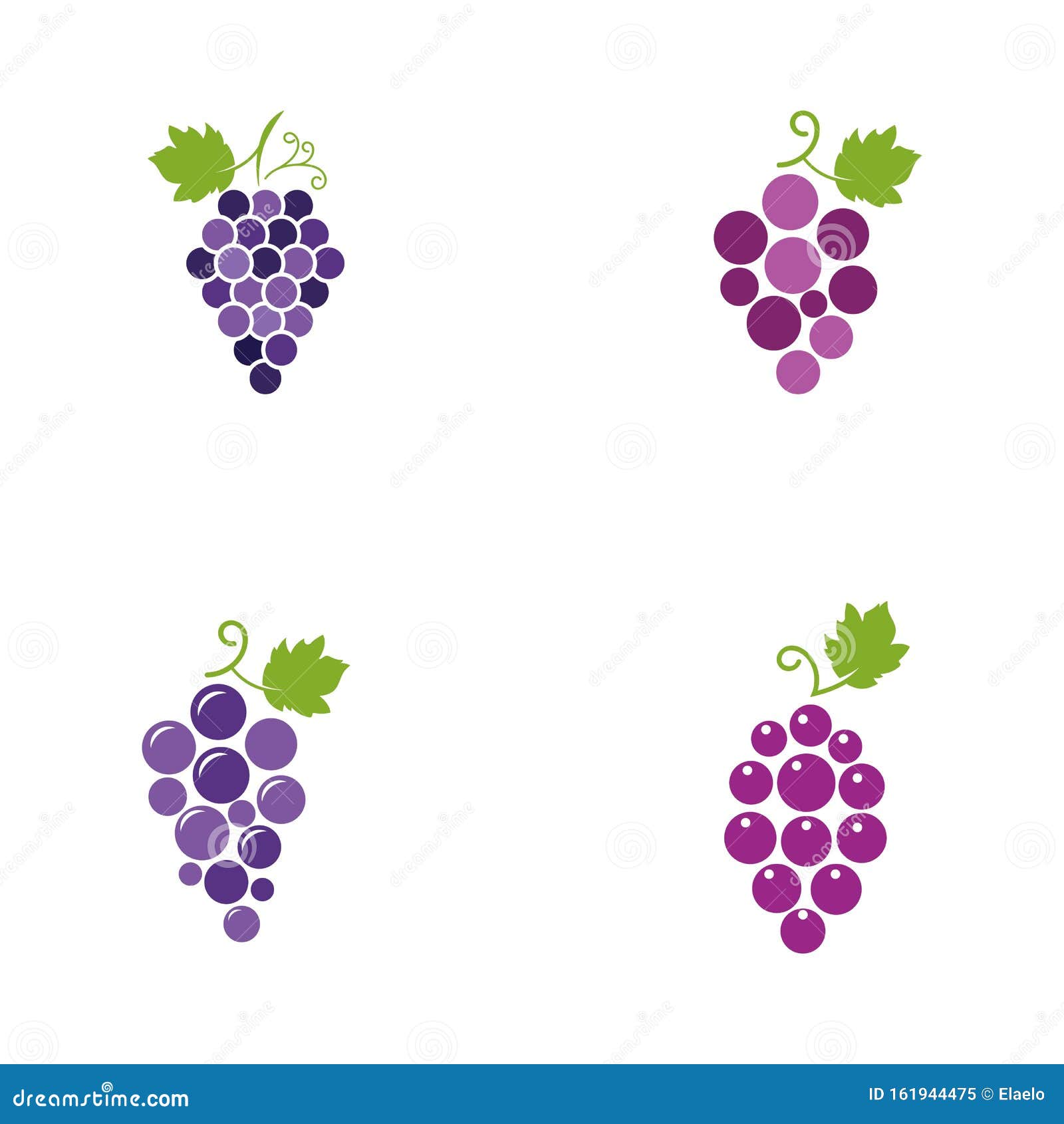 Grapes Vector Icon Illustration Design Stock Vector - Illustration of ...