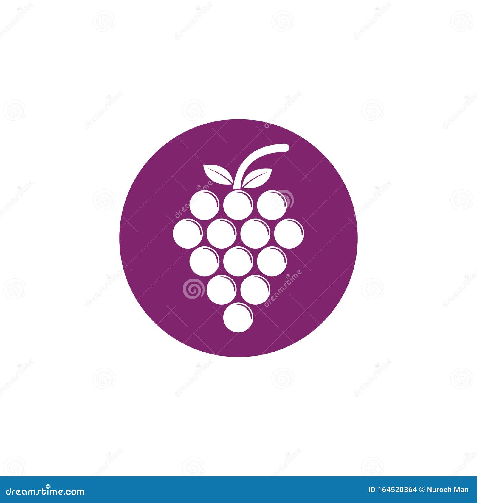 Grapes Logo Template Vector Icon Illustration Design. Stock Vector ...