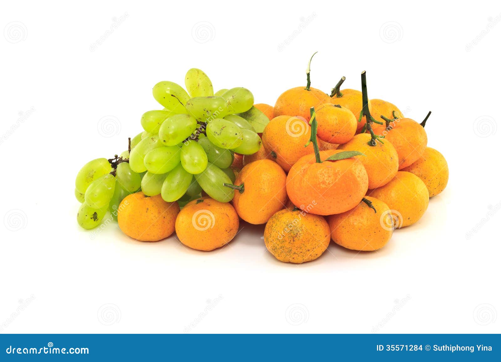 Grapes and Orange fruits stock photo. Image of fresh - 35571284