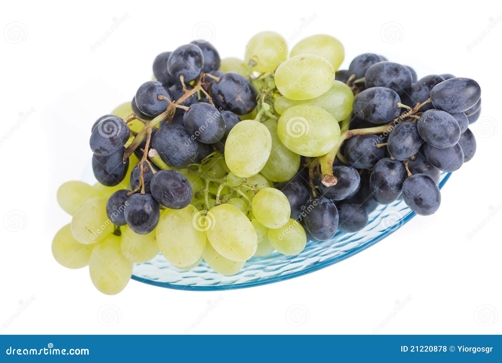 Grapes on a plate stock photo. Image of organic, fruit - 21220878