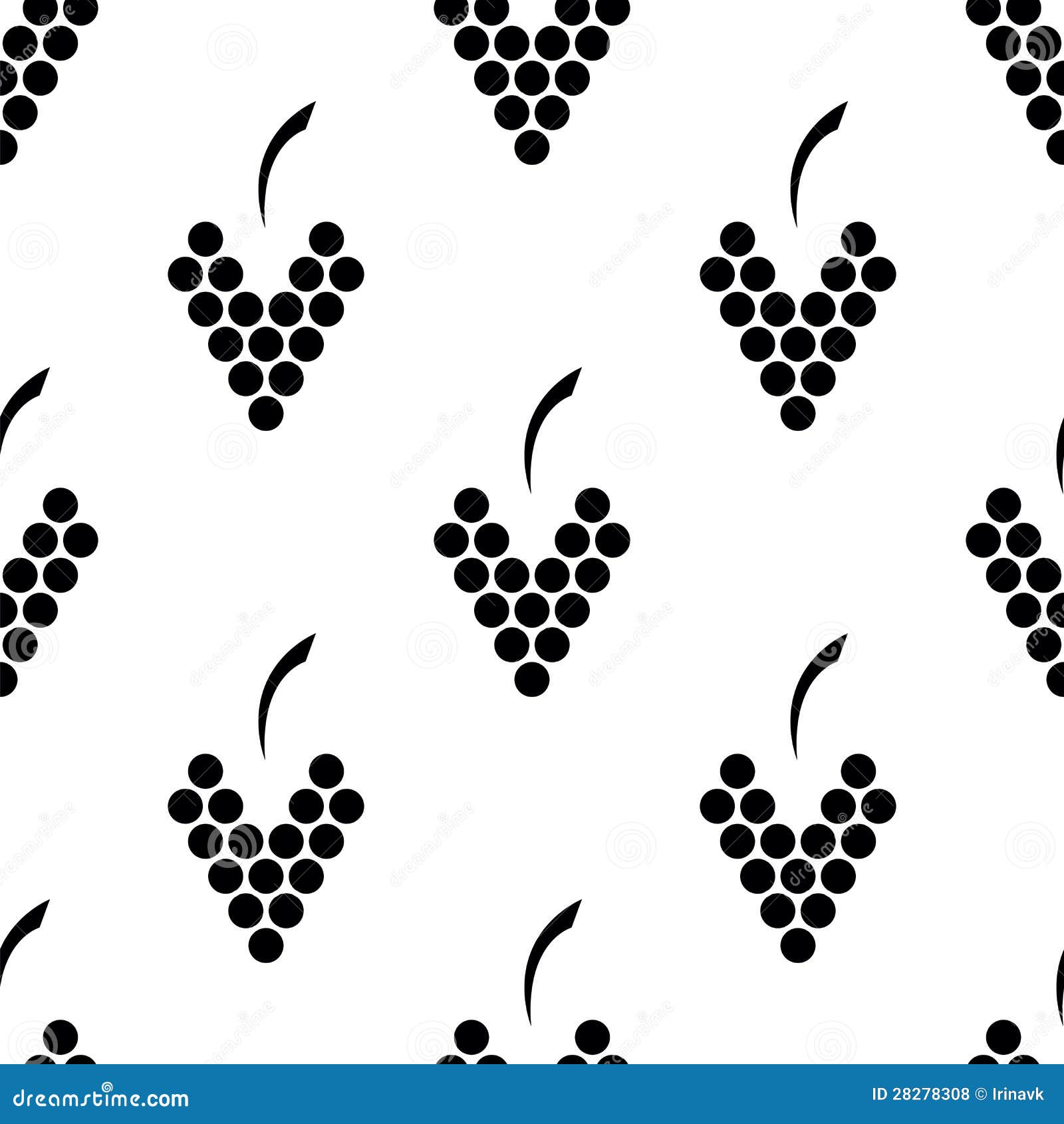 Grapes seamless pattern stock vector. Illustration of ornate - 28278308