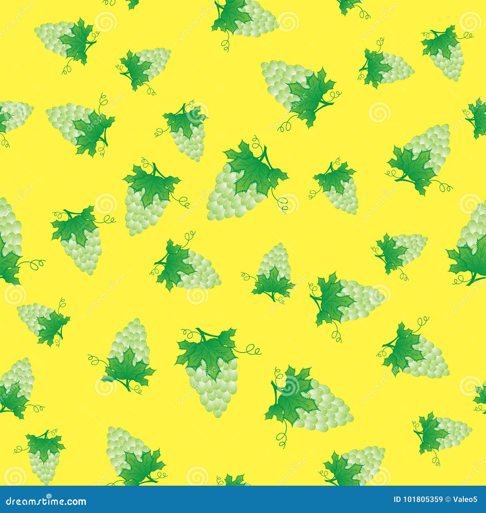 Grapes Seamless Pattern stock illustration. Illustration of curl ...