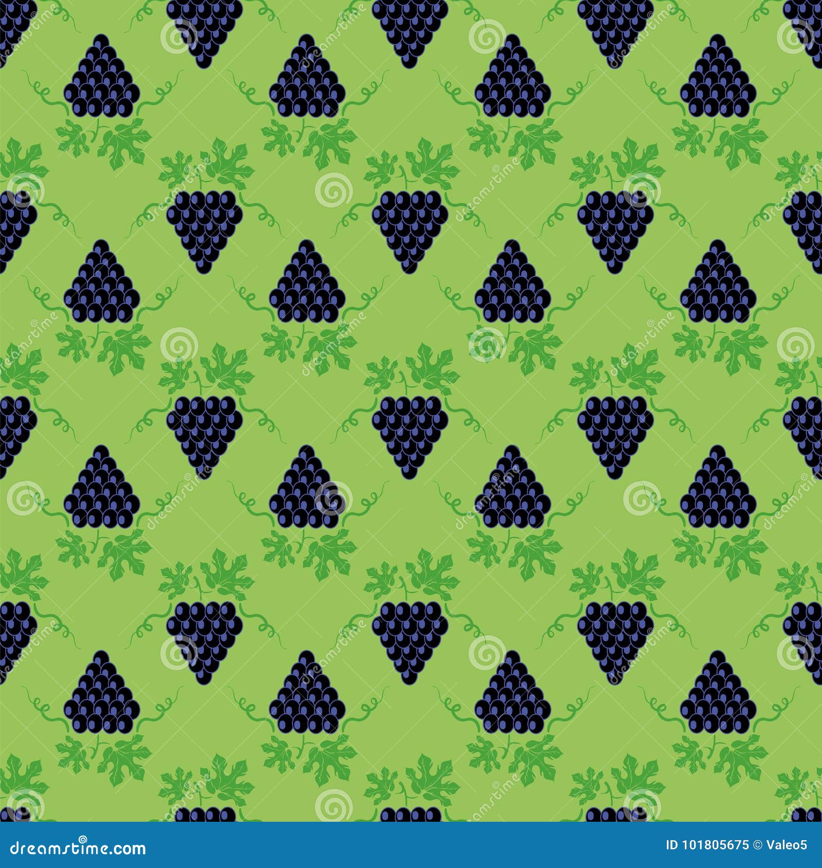 Grapes Seamless Pattern stock illustration. Illustration of isolated ...