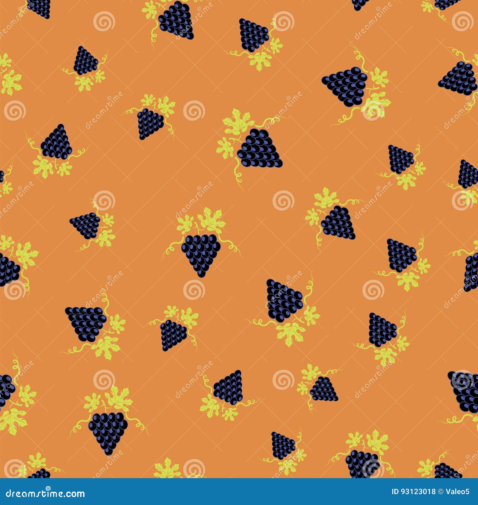 Grapes Seamless Pattern stock vector. Illustration of harvest - 93123018