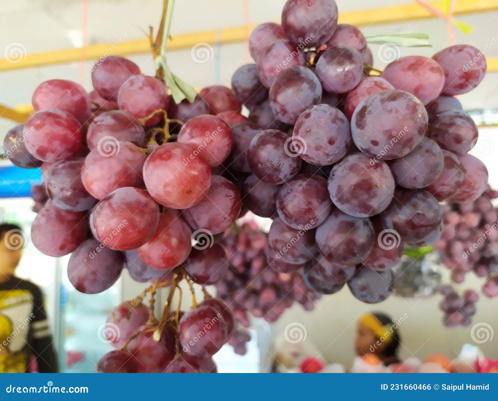 Grapes Sold at the Fruit Shop by the Roadside Stock Photo - Image of ...