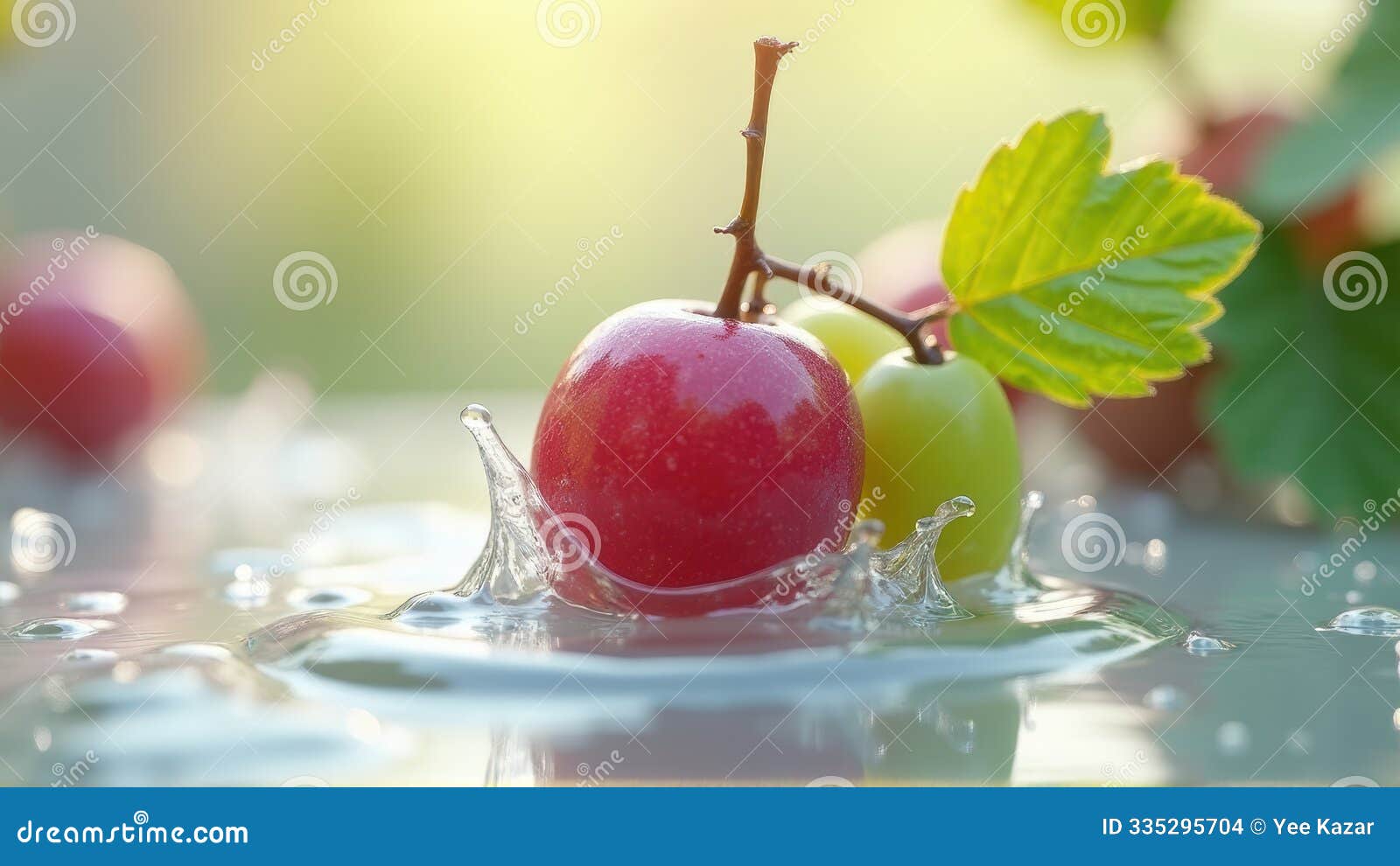 Grapes Splashing in Water. stock illustration. Illustration of nature ...