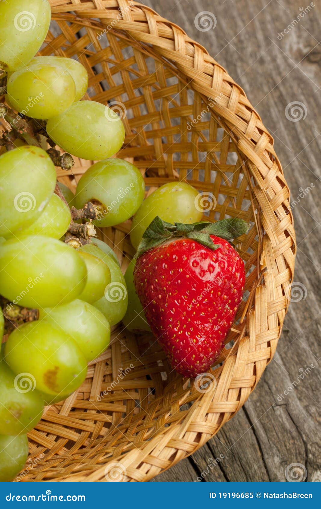 Grapes and strawberry stock image. Image of studio, wooden - 19196685