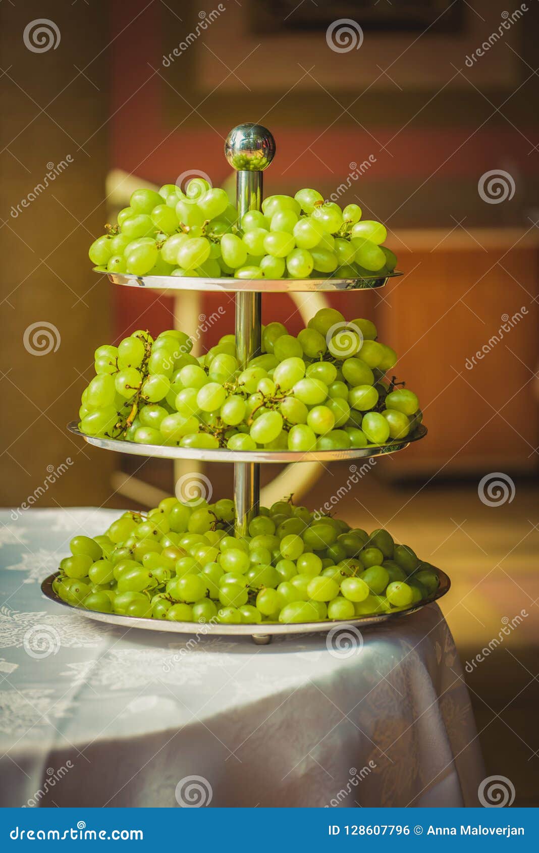 Grapes on the table stock photo. Image of green, natural - 128607796