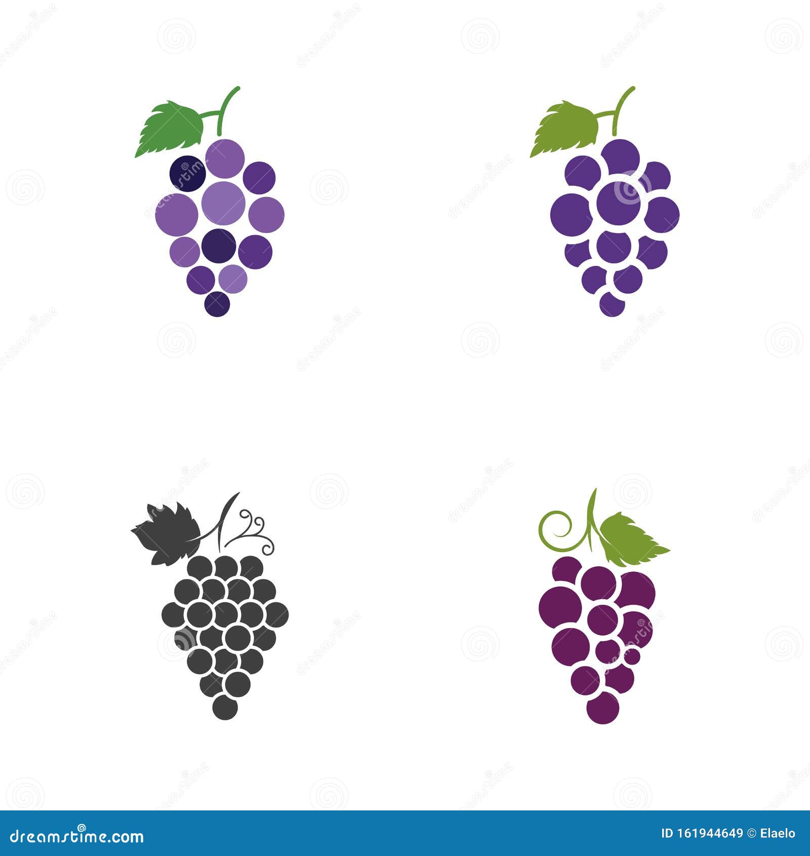 Grapes Vector Icon Illustration Design Stock Vector - Illustration of ...