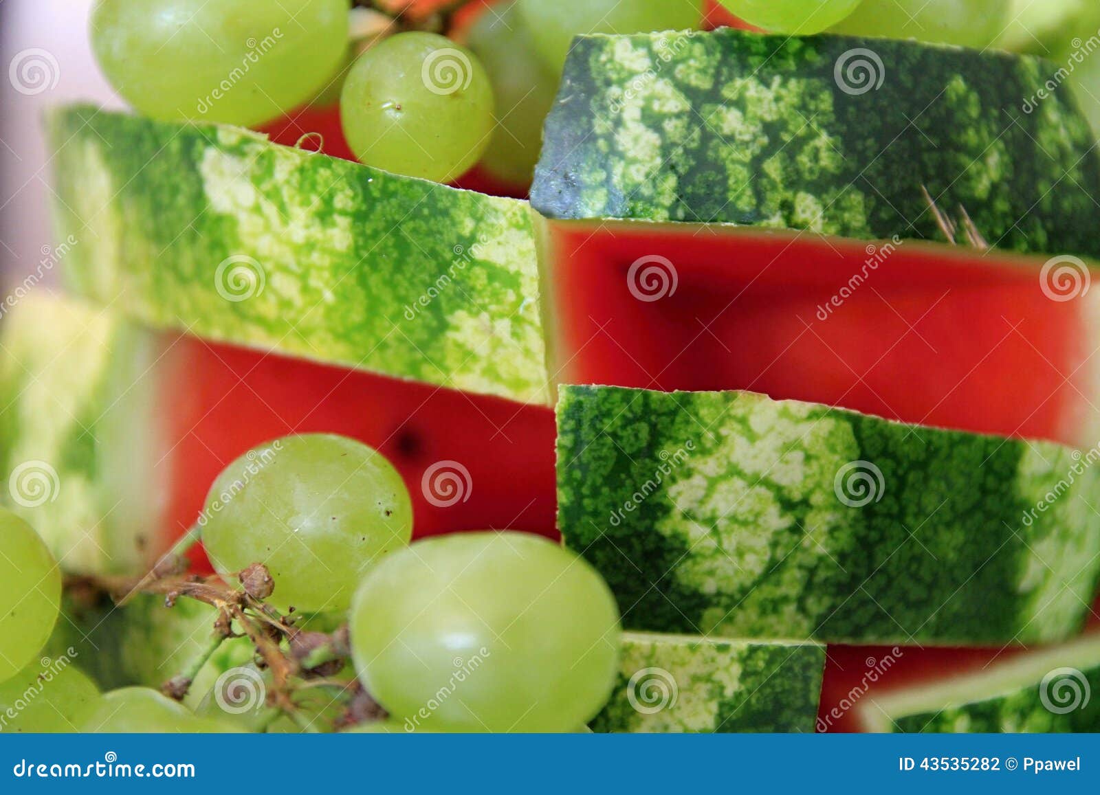 Grapes and watermelon stock photo. Image of tropical - 43535282