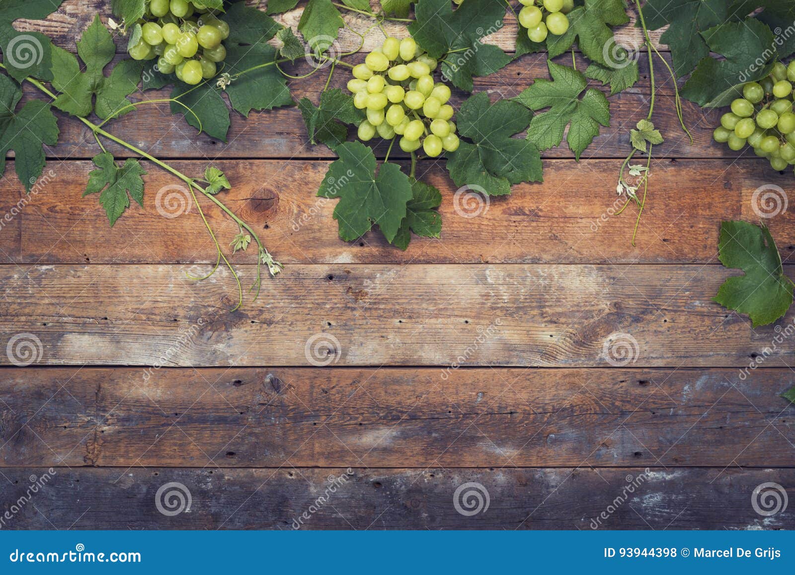 Grapes on wood stock photo. Image of france, overhead - 93944398