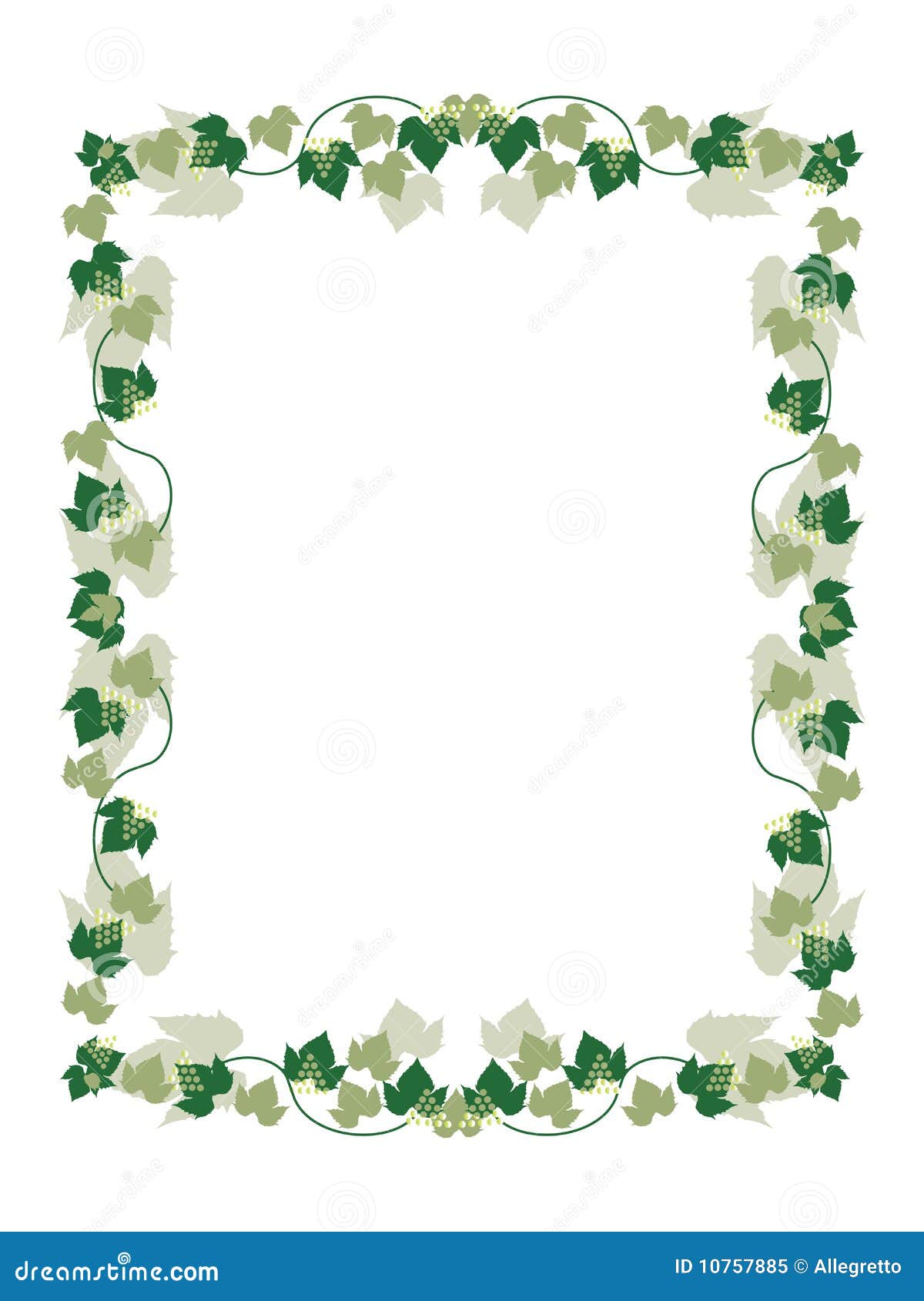 Grapevine frame stock illustration. Illustration of leaf - 10757885