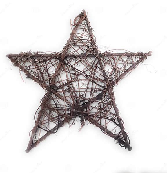 Grapevine star decor stock image. Image of pattern, drawing - 231399079