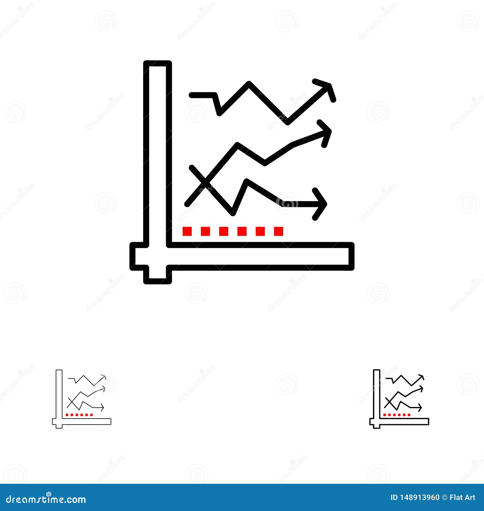 Graph, Analysis, Analytic, Analytics, Chart, Data Bold and Thin Black ...
