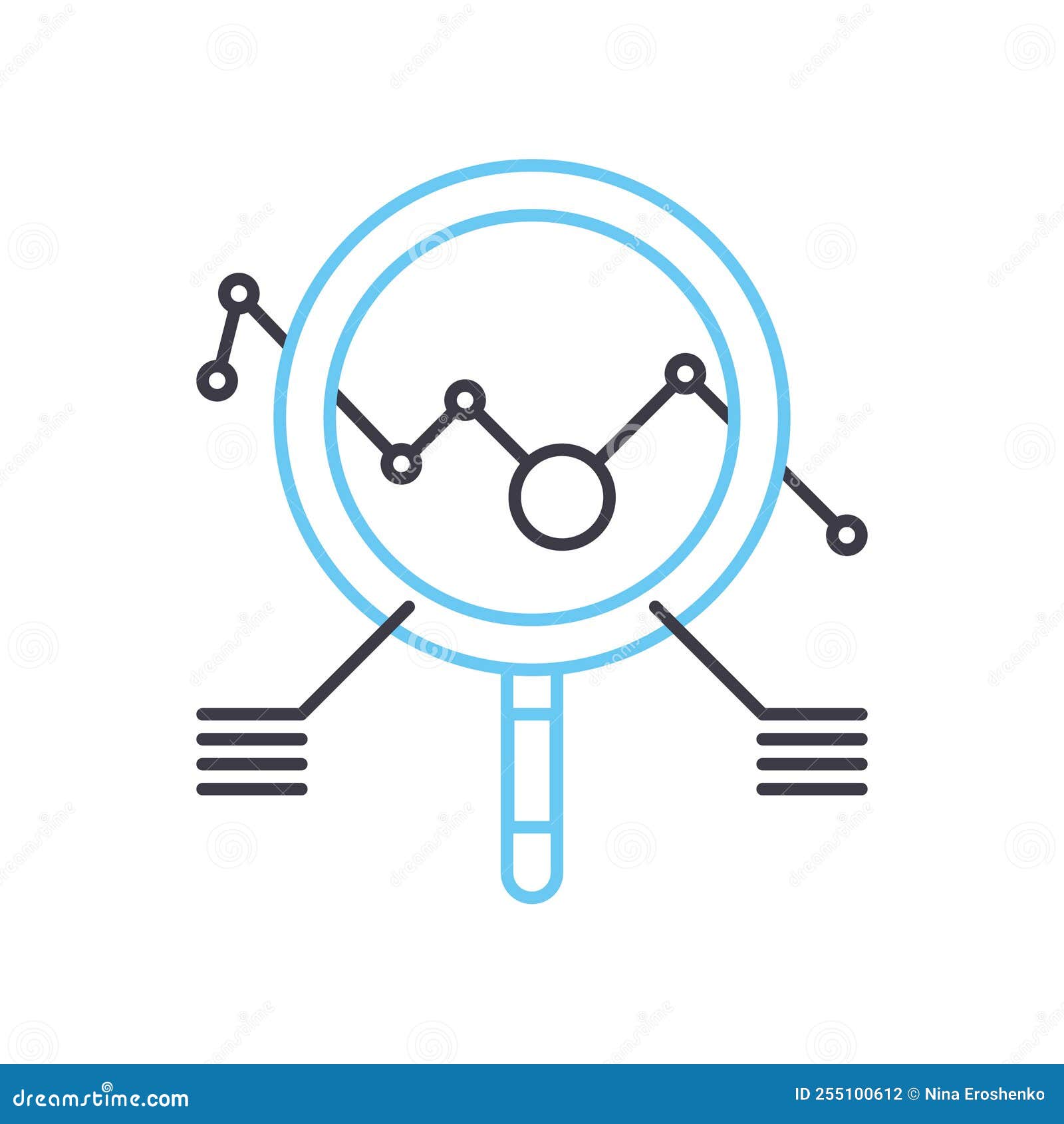 Graph Analysis Line Icon, Outline Symbol, Vector Illustration, Concept ... Graph Analysis Line Icon, Outline Symbol, Vector Illustration, Concept ...