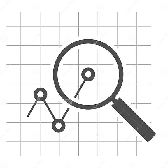 Graph Analysis Symbol Vector, Simple and Flat Design, Minimalist ...