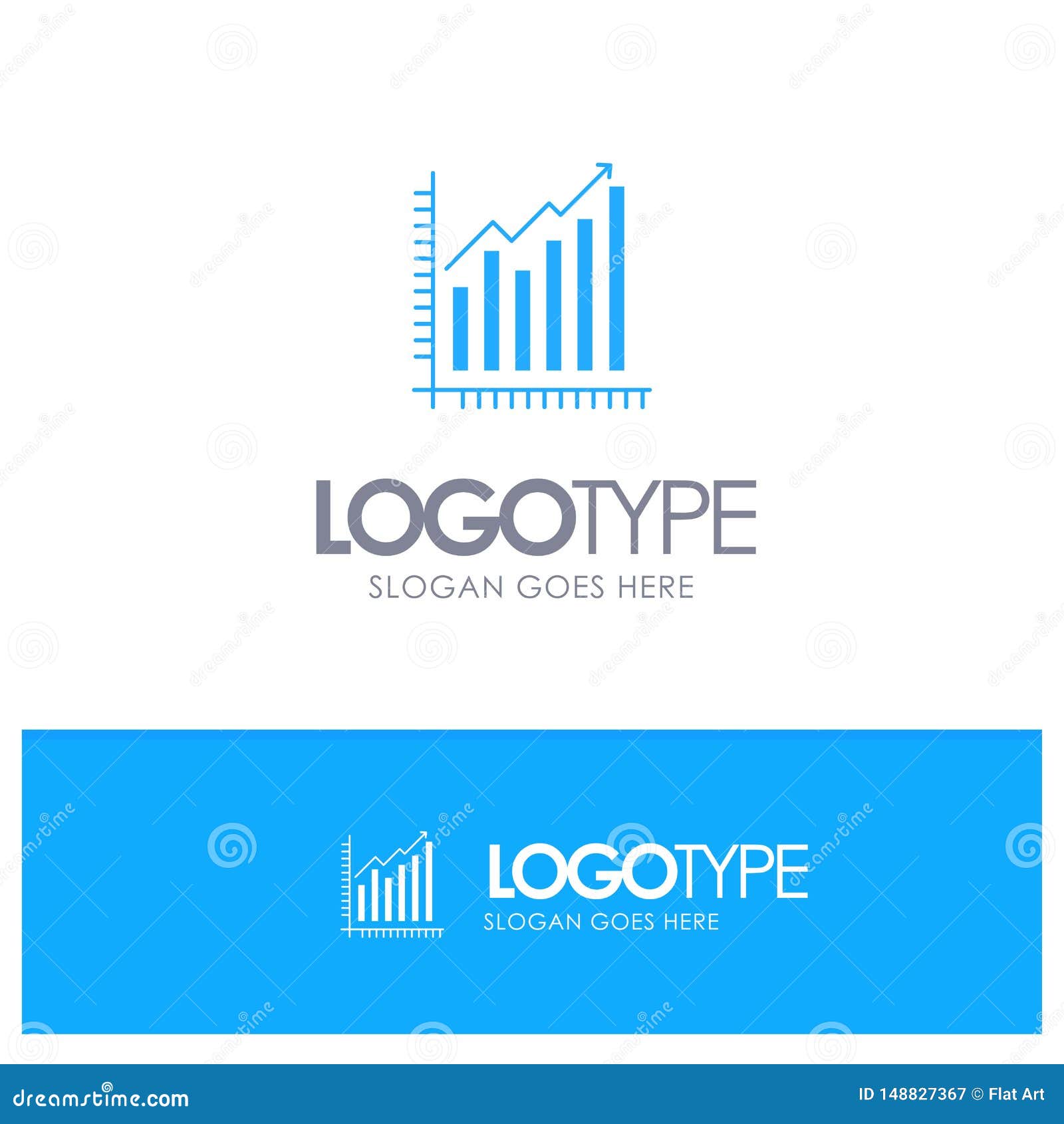 Graph, Analytics, Business, Diagram, Marketing, Statistics, Trends Blue ...