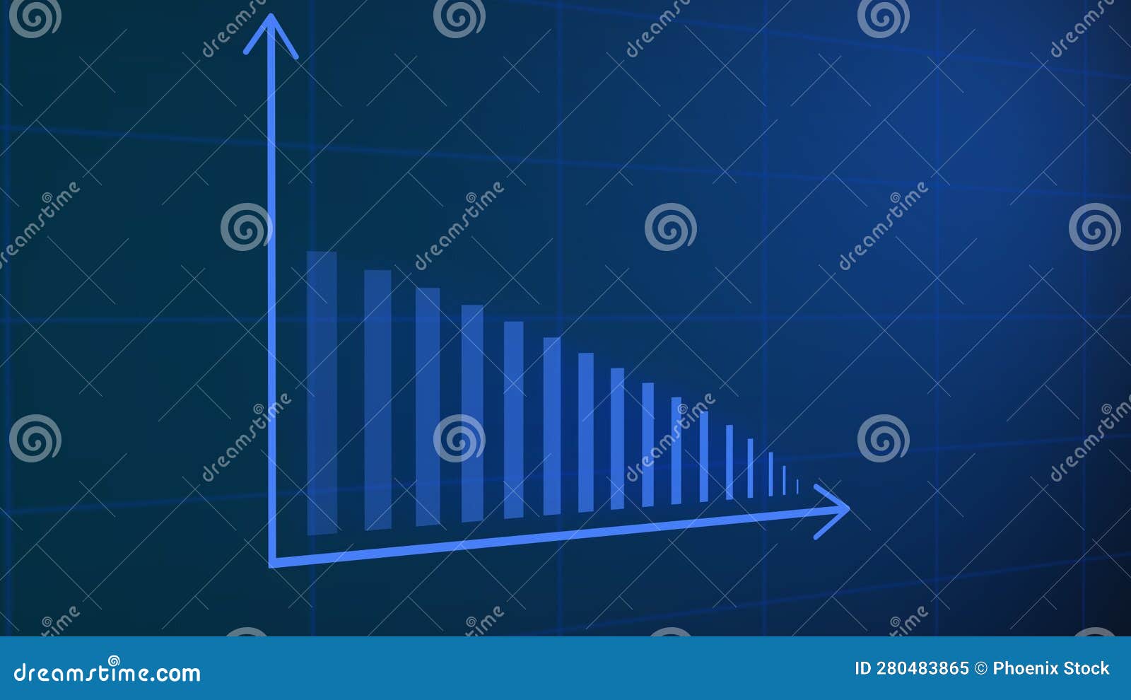 Graph Animation with a Growing Business. Stock Illustration ...