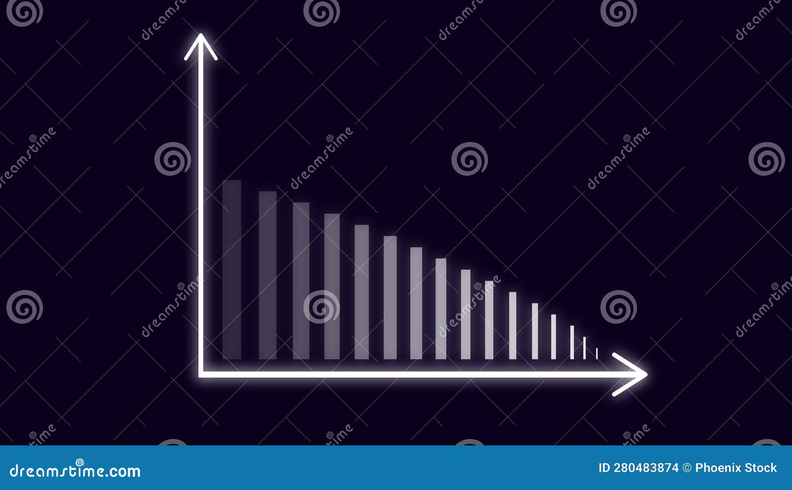 Graph Animation with a Growing Business. Stock Illustration ...