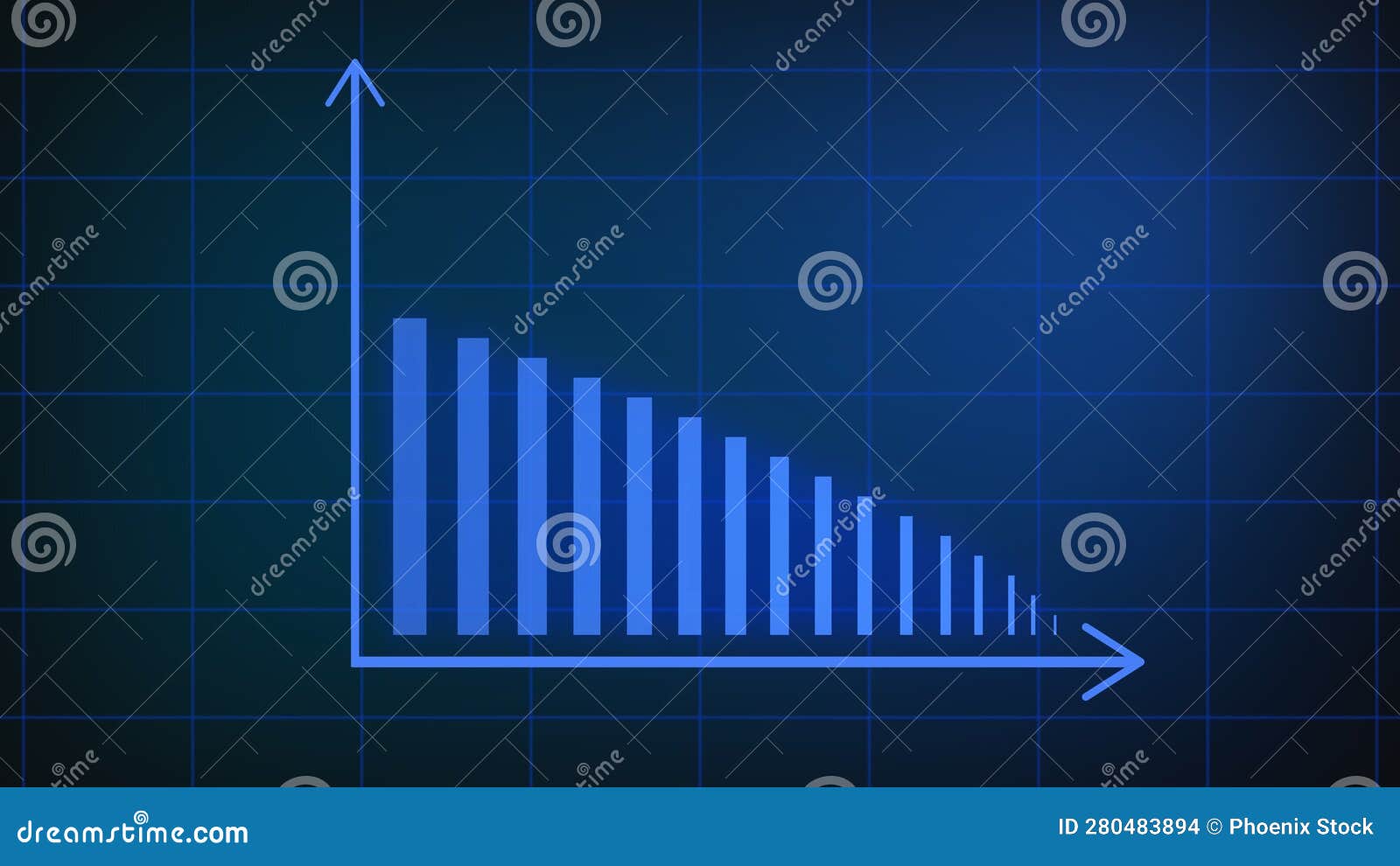 Graph Animation with a Growing Business. Stock Illustration ...